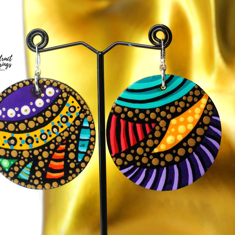 AbstractEarrings - Etsy