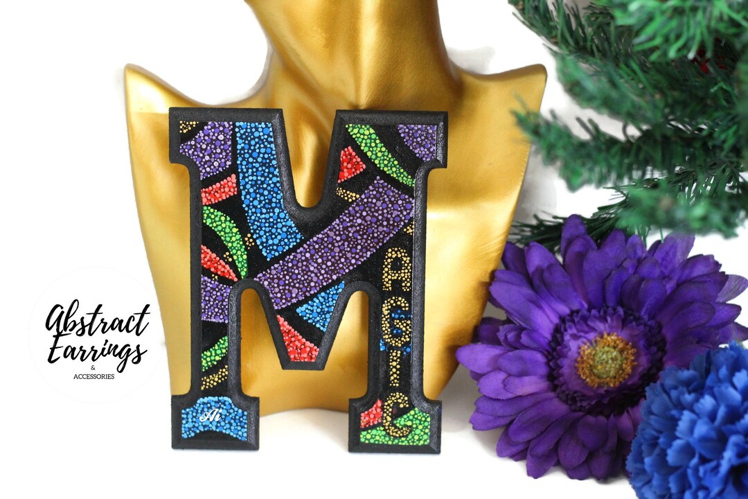 Hand Painted Magic Sign - Letter M for Magic, Magical Wall Art, Small ...