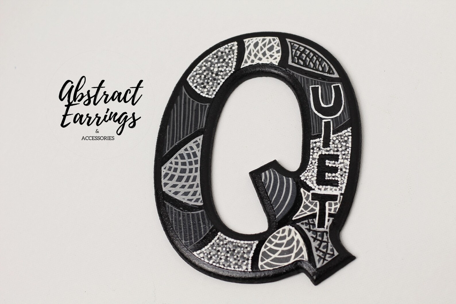 Hand Painted Quiet Sign letter Q for Quiet Custom Wooden - Etsy