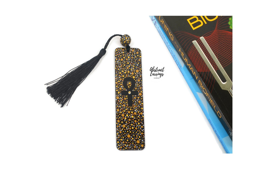 Custom Wooden Ankh Bookmark Hand Painted Book Mark Unique Ankh ...