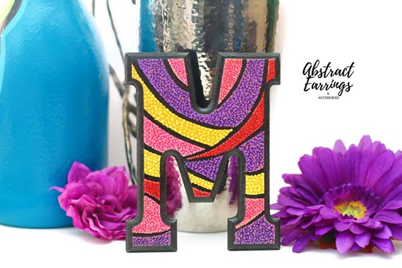 Personalized Letter M Sign Wooden Plaque Wall Hanging - Etsy