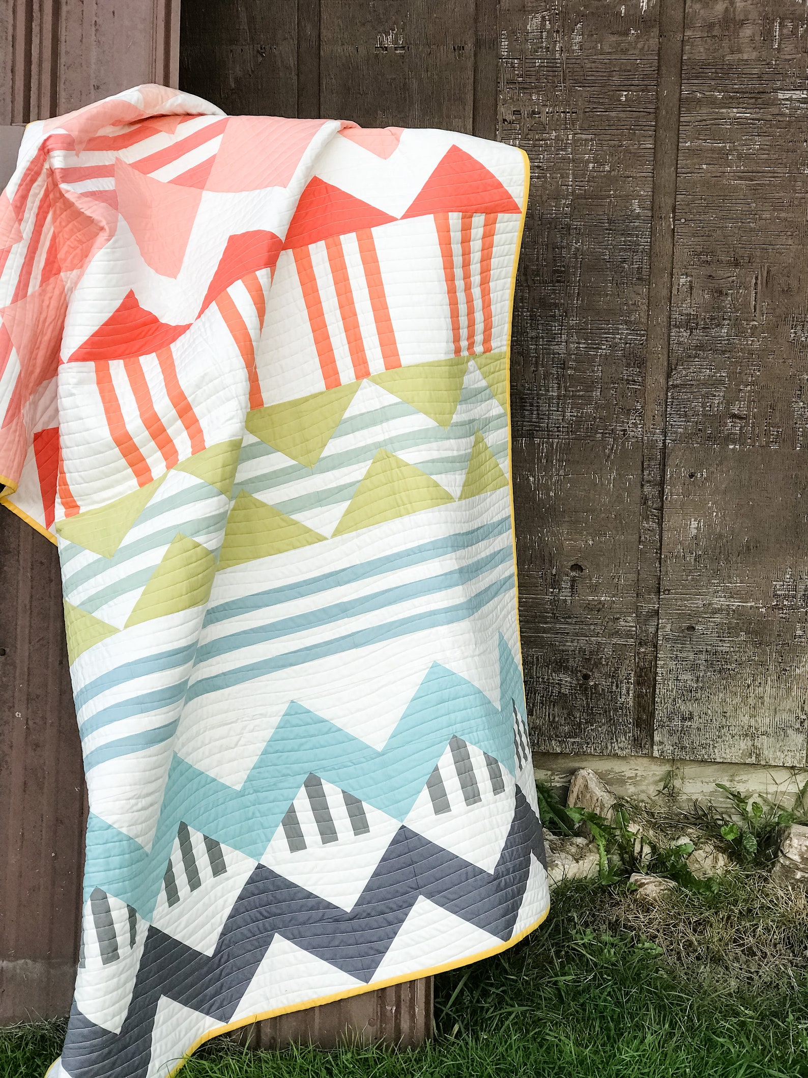 PRINT Boho Rows Quilt Pattern - Etsy