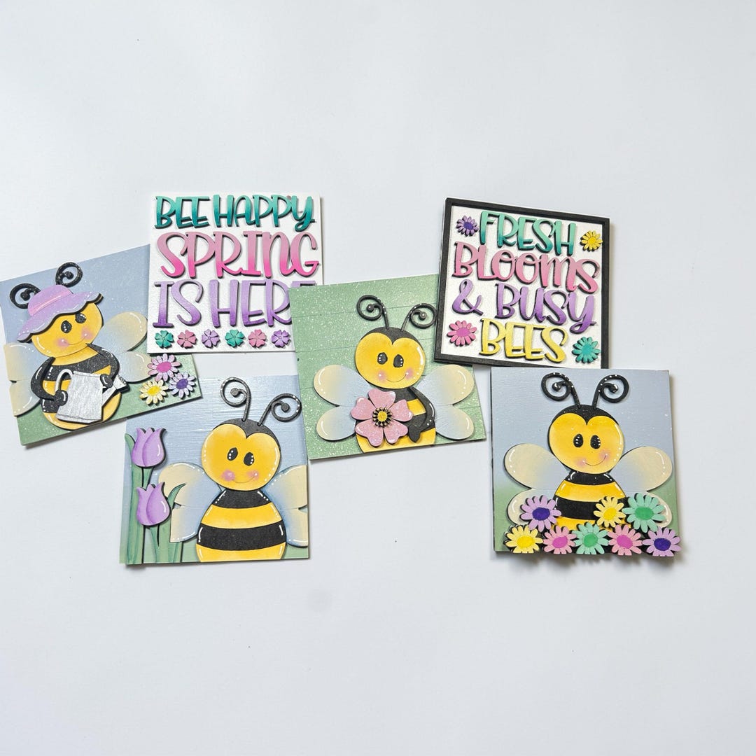 Bee Happy Spring Tile Collection - Etsy