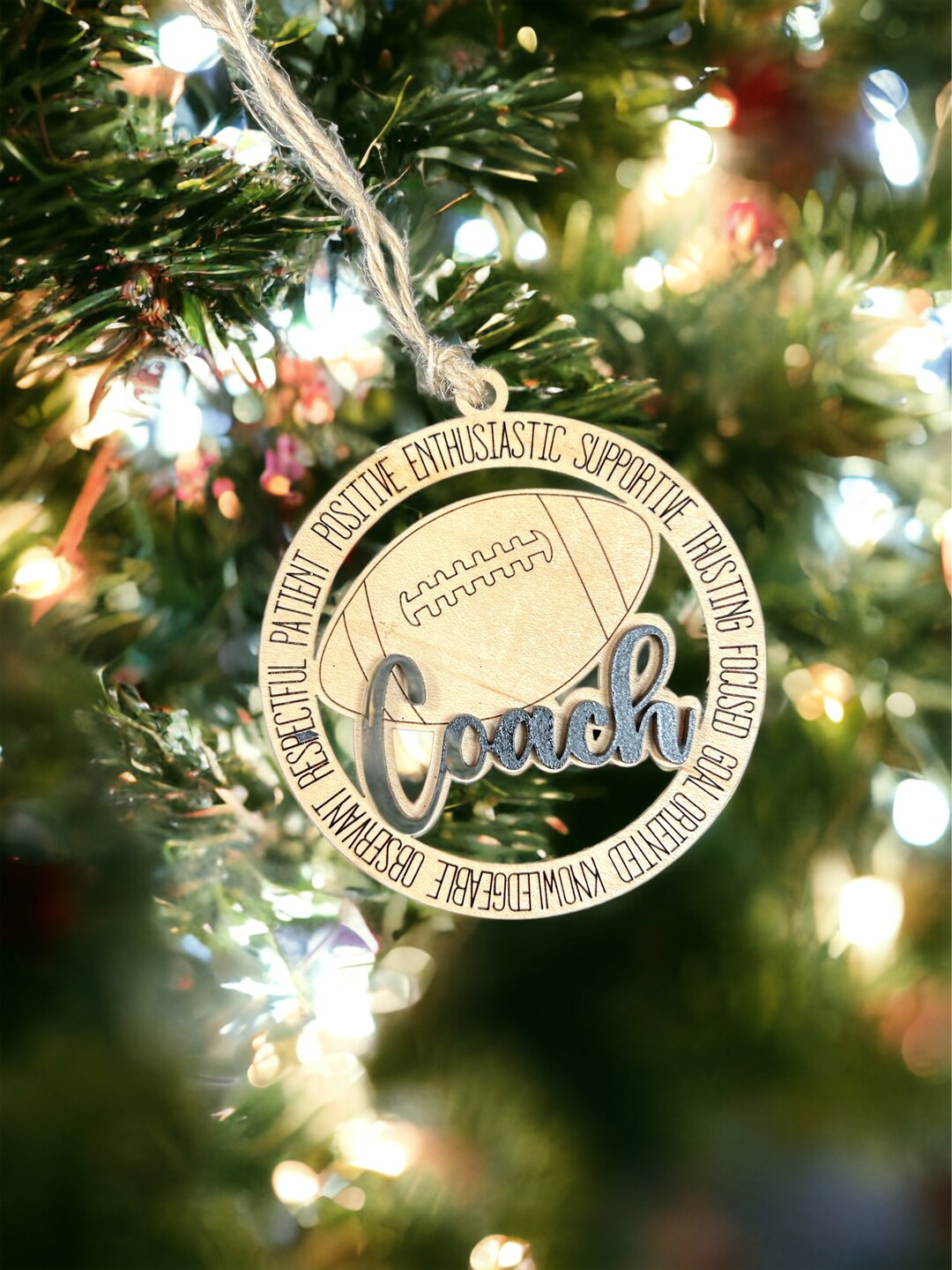 Basketball Coach Wooden Christmas Ornament Christmas Gift for - Etsy