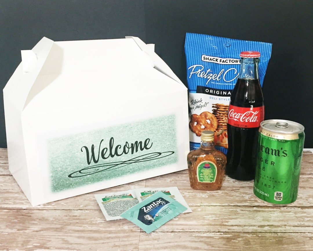 10 Personalized Welcome Boxes Gable Boxes Out of Town Boxes Welcome ...