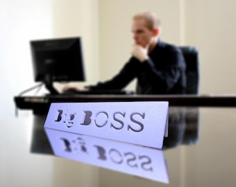 Big Boss Office Desk Name Plate - Etsy