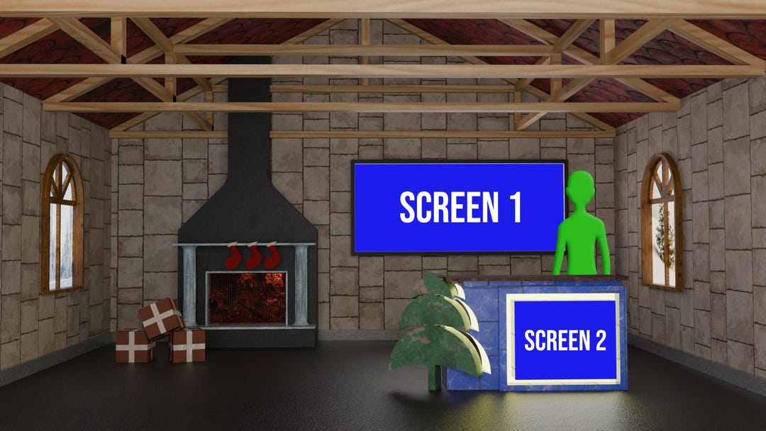 Christmas Virtual Studio Set for Vmix - Elevate Your Holiday Broadcasts ...