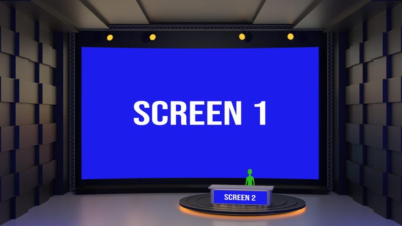 Professional Virtual Studio Setup | Vmix Virtual Set | Podcast ...