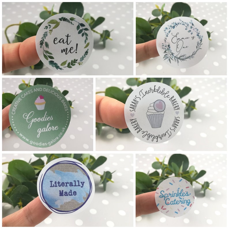 Circle Logo Stickers Any Size | Etsy