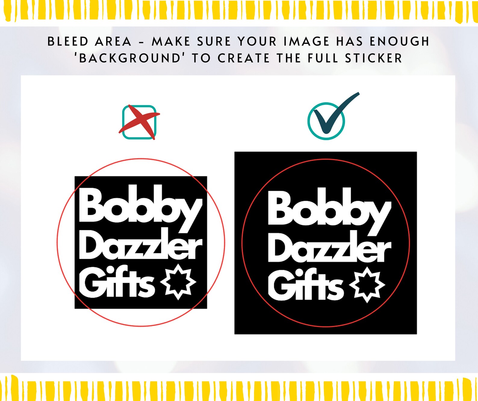 Circle Logo Stickers Any Size - Etsy UK