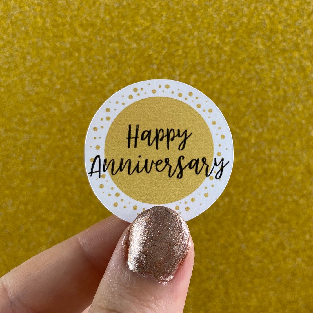 Happy Anniversary Stickers - Etsy