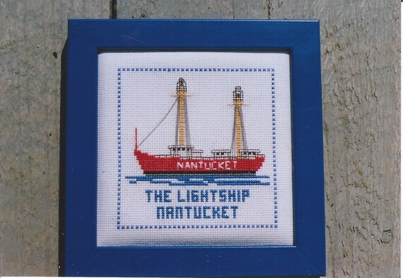 The Lightship Nantucket Counted Cross Stitch Pattern or Kit | Etsy