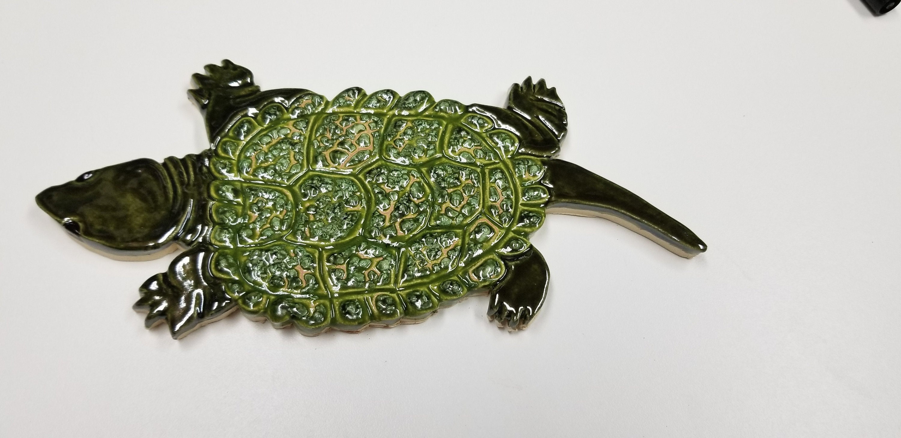Medium Alligator Snapping Turtle Ceramic Tile for Mosaic - Etsy