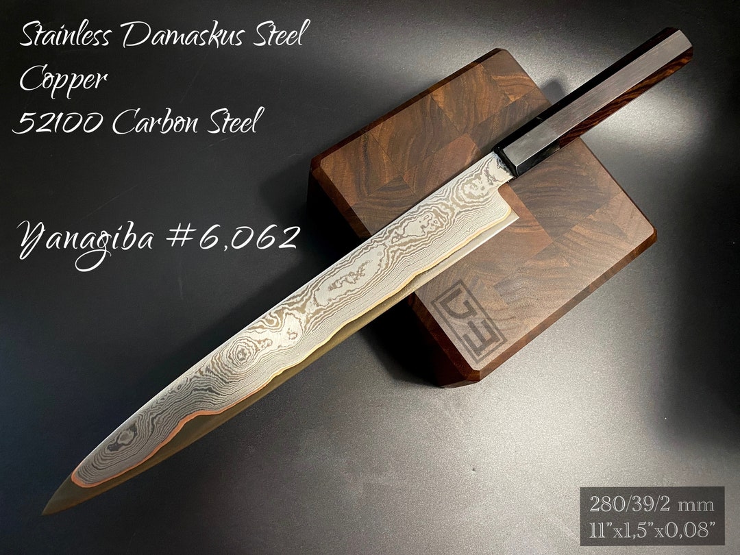 YANAGIBA 280 Mm Stainless Damaskus Steel Kitchen Knife - Etsy