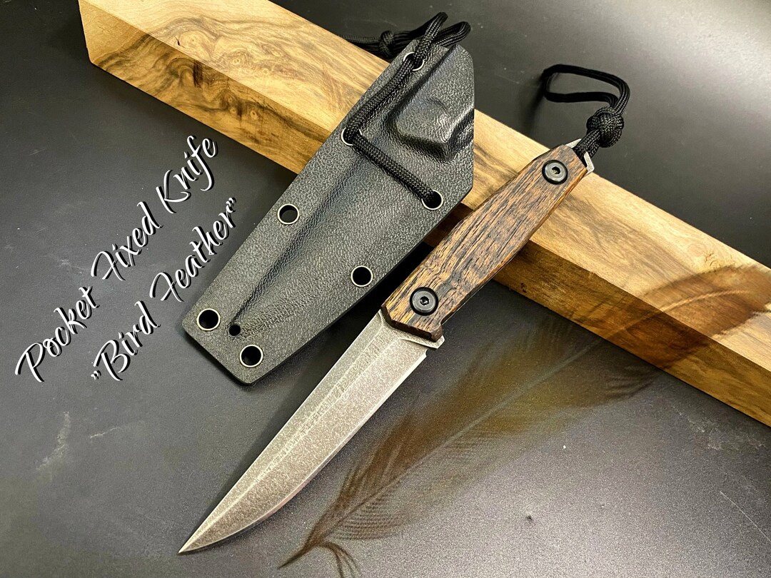 Knife Hunting, EDC, Stainless Steel, Pocket Fixed Blade. Limited Edition - Etsy