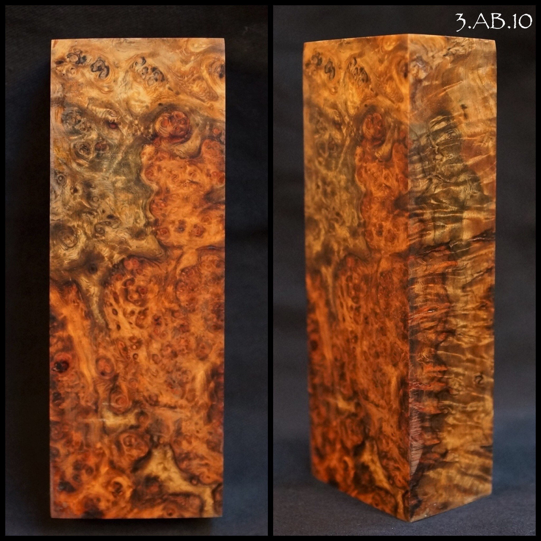 AMBOYNA BURL STABILIZED Wood Very Rare Premium Blank for | Etsy