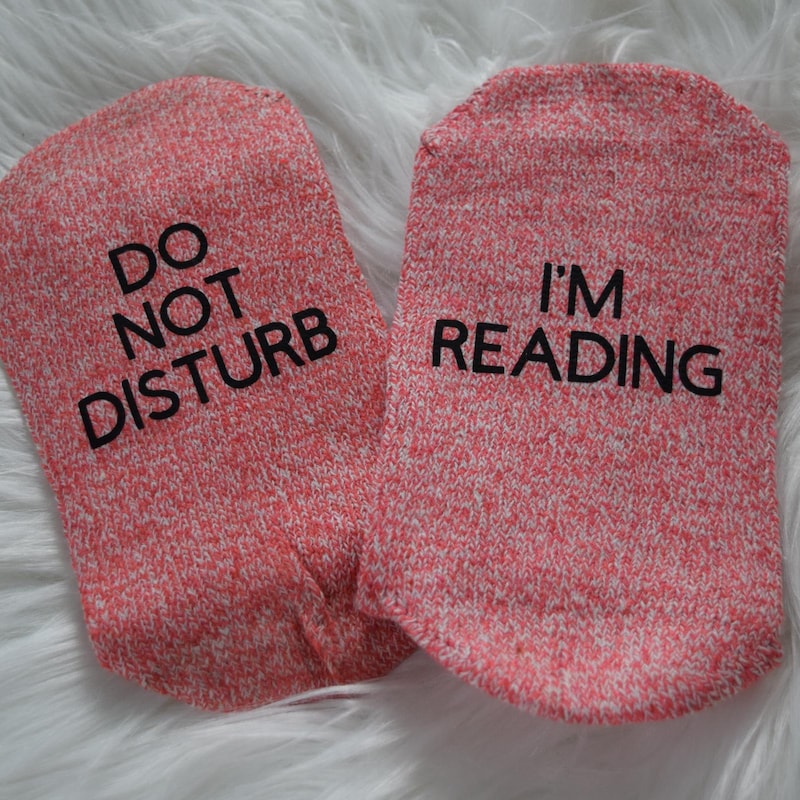 Books Reading Socks - Etsy