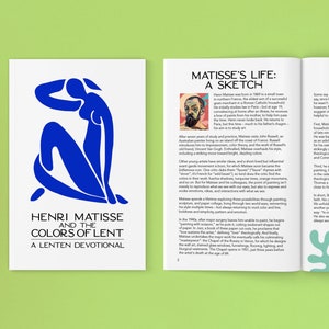 Henri Matisse and the Colors of Lent • Lenten Devotional • Printable ...