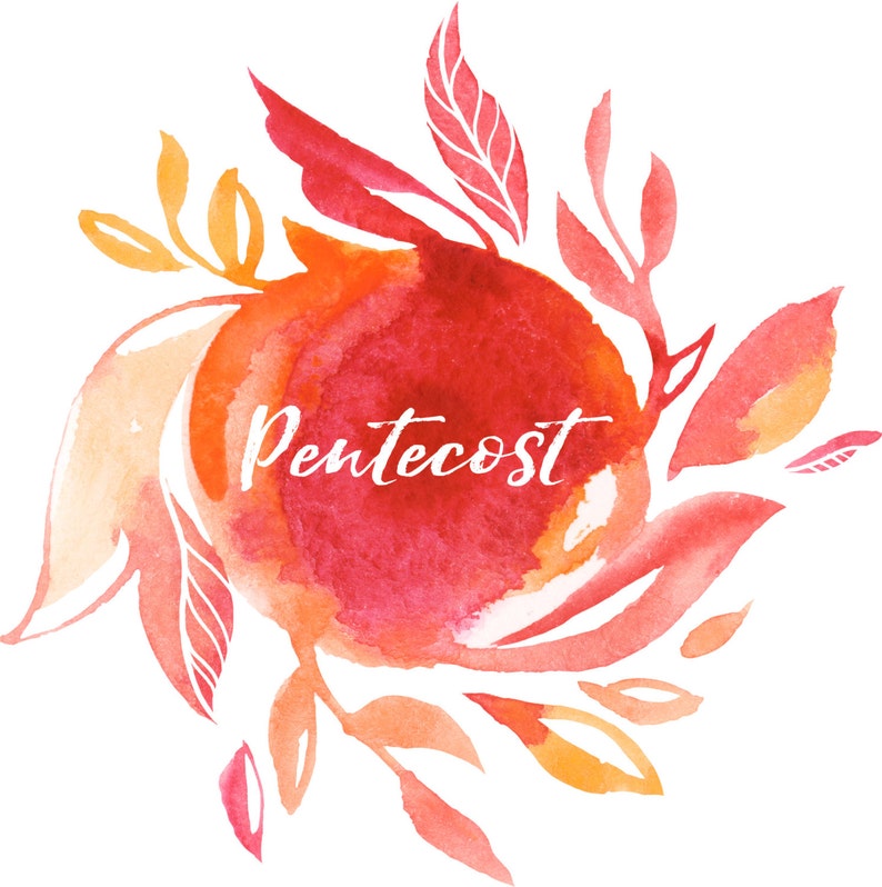 Pentecost, Printable Art, Instant Download, Christian Art, Devotional ...