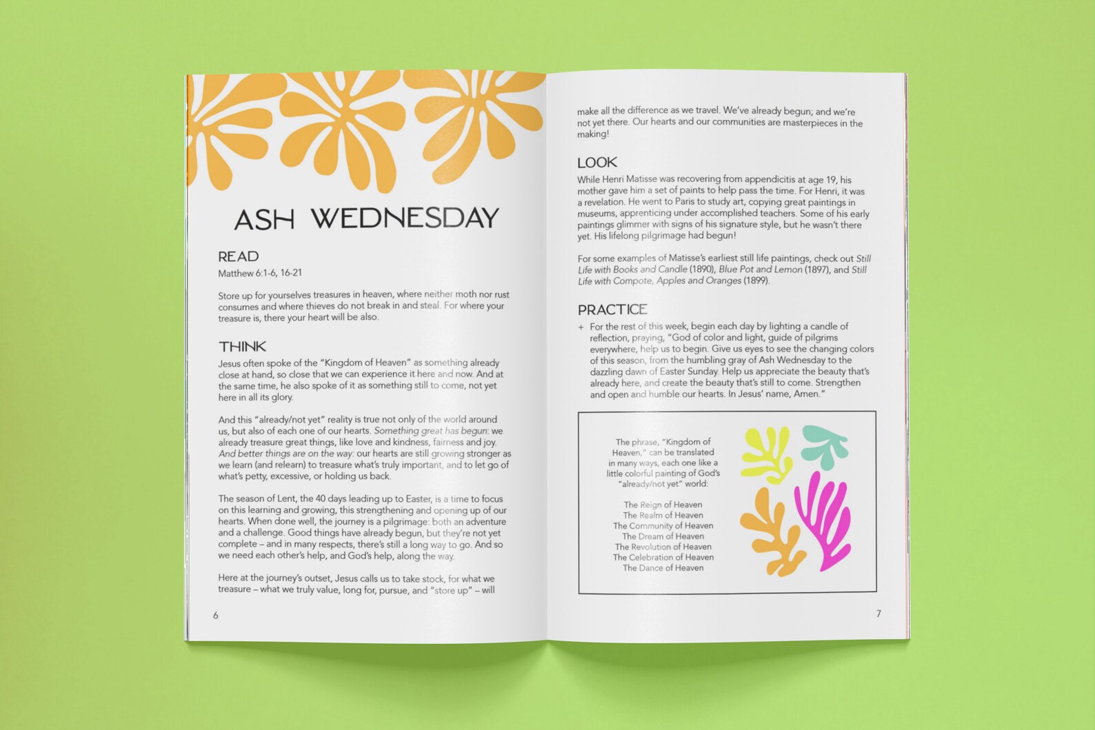 Henri Matisse and the Colors of Lent • Lenten Devotional • Printable ...