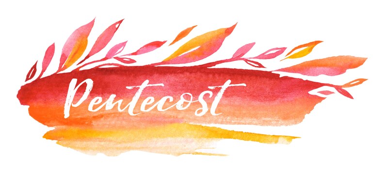 Pentecost Banner, Printable Art, Instant Download, Christian Art ...