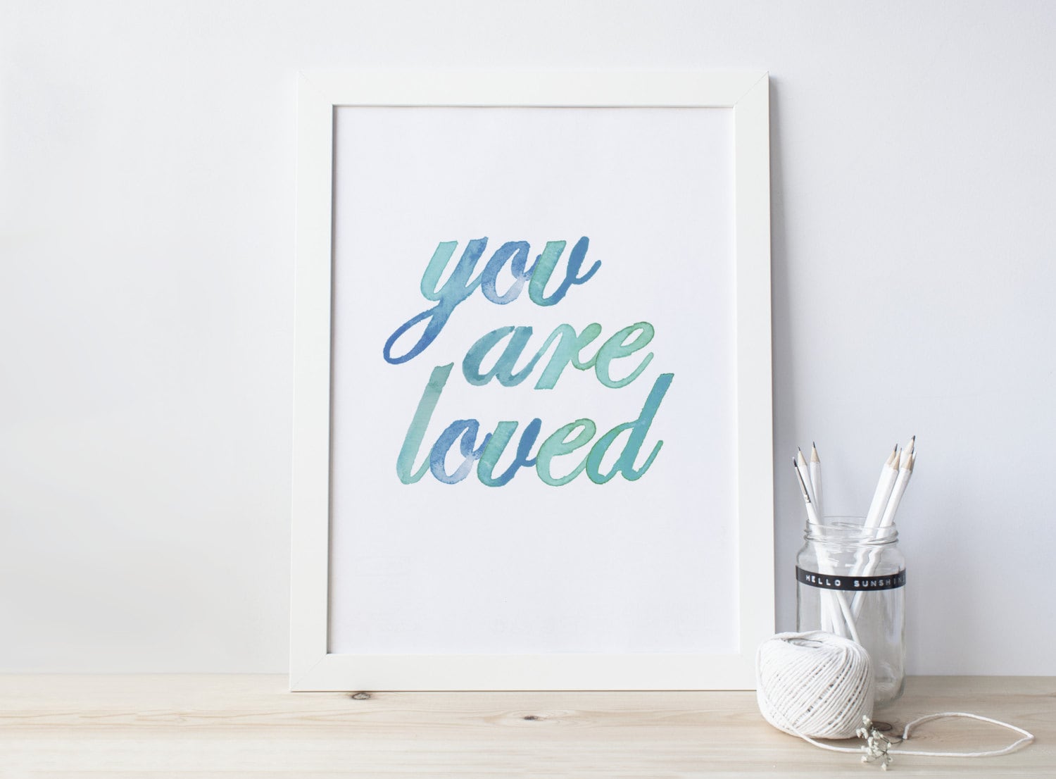 You Are Loved Printable Art Instant Download Christian Art - Etsy