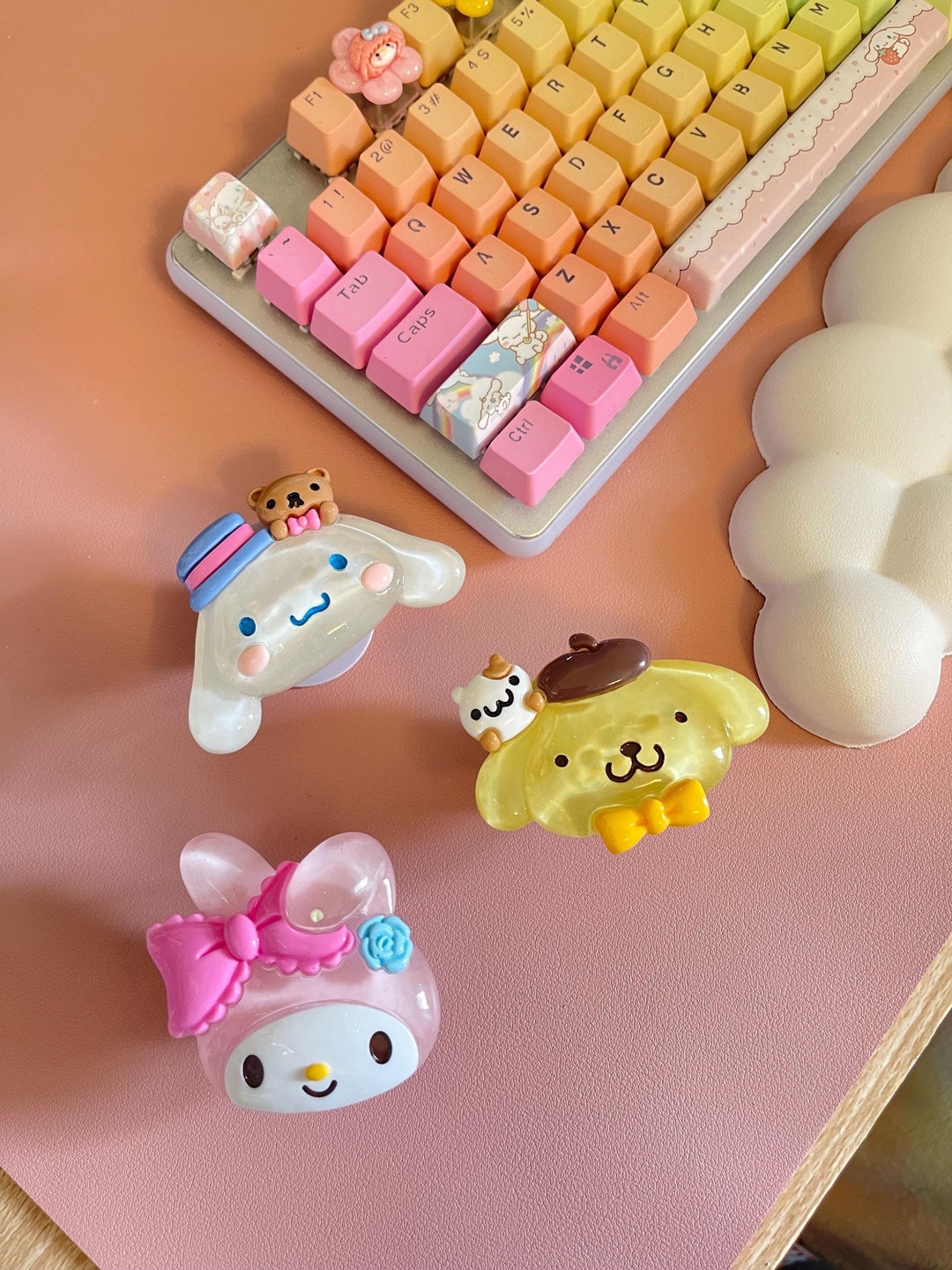 Kawaii 3D Phone Grip | Pop Socket | Holder | Cinnamaroll | Pompom Purin ...