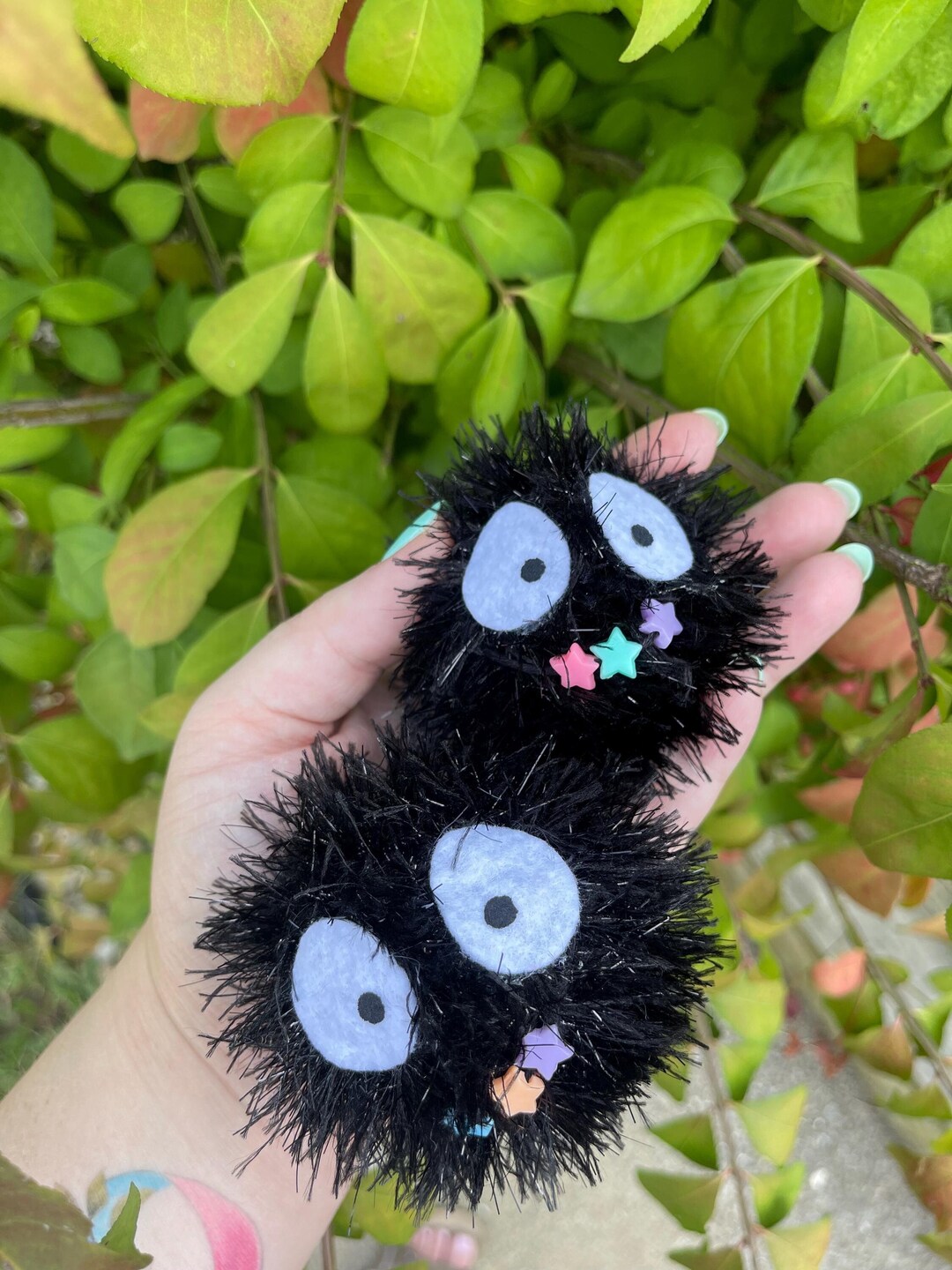 Soot Sprite Spirit Keychain Handmade Crochet Amigurumi Kawaii Studio ...