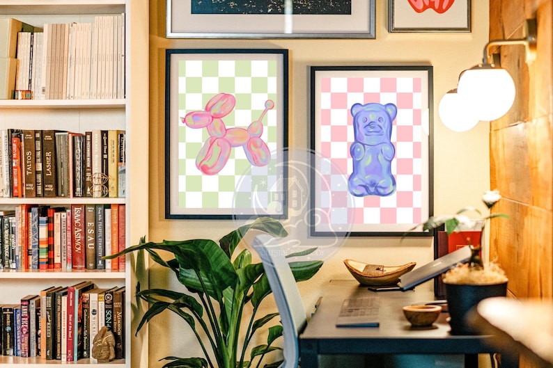 DIGITAL DOWNLOAD Balloon Dog Poster Pastel Home Decor - Etsy