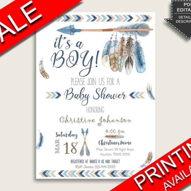 Arrows Baby Shower - Etsy