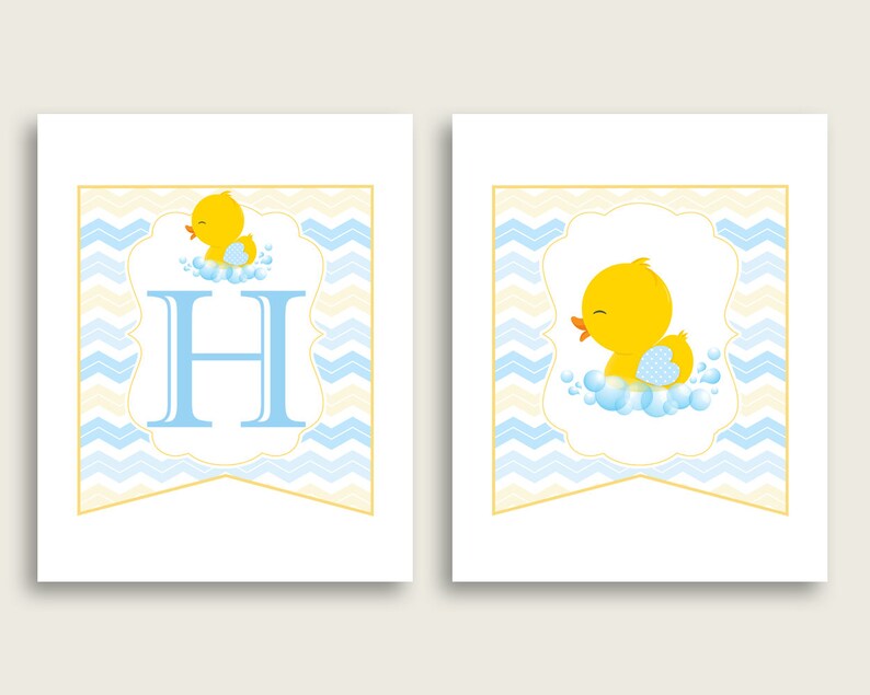 Rubber Duck Baby Shower Banner All Letters Birthday Party - Etsy