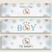 Gray Blue Water Bottle Labels Printable Winter Deer Water - Etsy