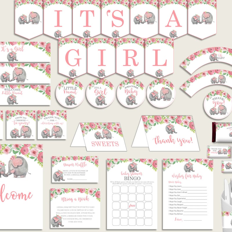 Baby Shower Decorations Girl - Etsy