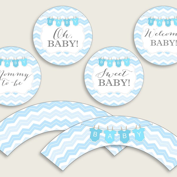 Chevron Cupcake - Etsy