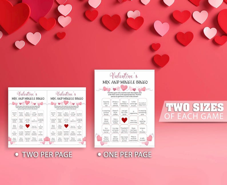 Adult Valentines Games Bundle, Printable Valentine's Party Games, Fun ...
