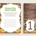 Autumn Guessing Game Baby Shower Gender Neutral Brown Orange - Etsy