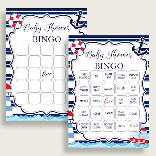 Nautical Bingo - Etsy