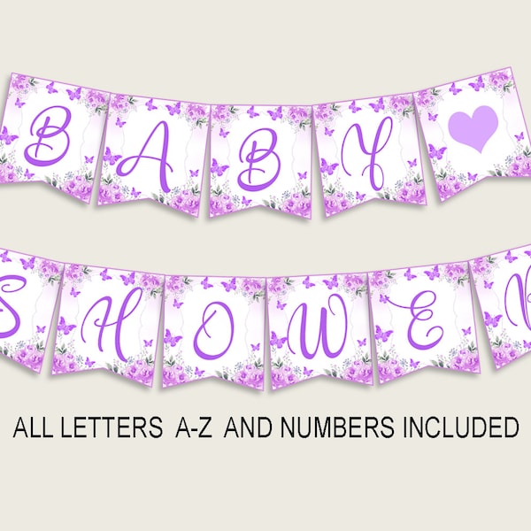 Butterfly Birthday Banner - Etsy