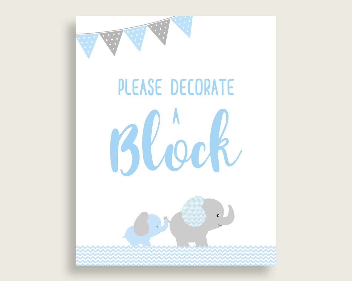 Blue Grey Please Sign A Block Sign and Decoarate A Block Sign - Etsy