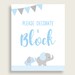 Blue Grey Please Sign A Block Sign and Decoarate A Block Sign ...