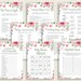 Watercolor Flowers Baby Shower Games Printable Pack, Pink Green Baby ...