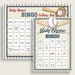 Baseball Baby Shower Bingo Cards Printable, Blue Beige Baby Shower Boy ...