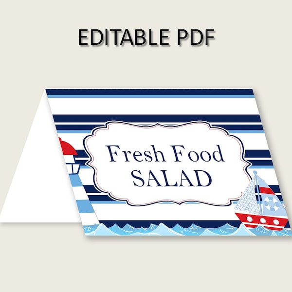 Nautical Place Cards - Etsy