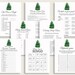 Winter Tree Baby Shower Games Printable Pack, Green White Baby Shower ...