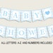 Chevron Baby Shower Banner All Letters, Birthday Party Banner Printable ...