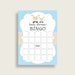 Little Lamb Baby Shower Bingo Cards Printable Blue White Baby - Etsy