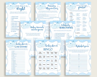 Whale Baby Shower Games Printable - Etsy