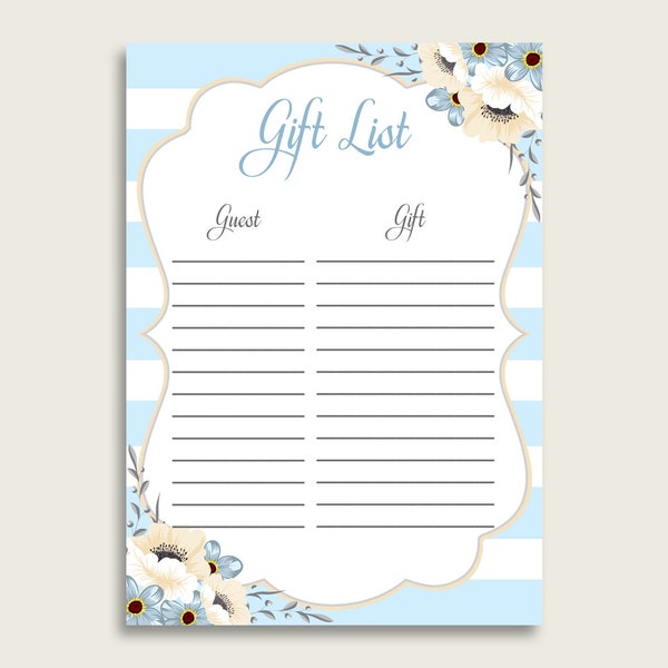 Shower Gift List - Etsy