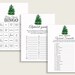 Winter Tree Baby Shower Games Printable Pack, Green White Baby Shower ...