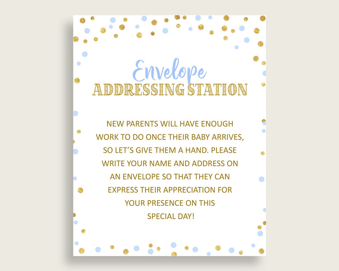Envelope Addressing Baby Shower Envelope Addressing Confetti Baby ...
